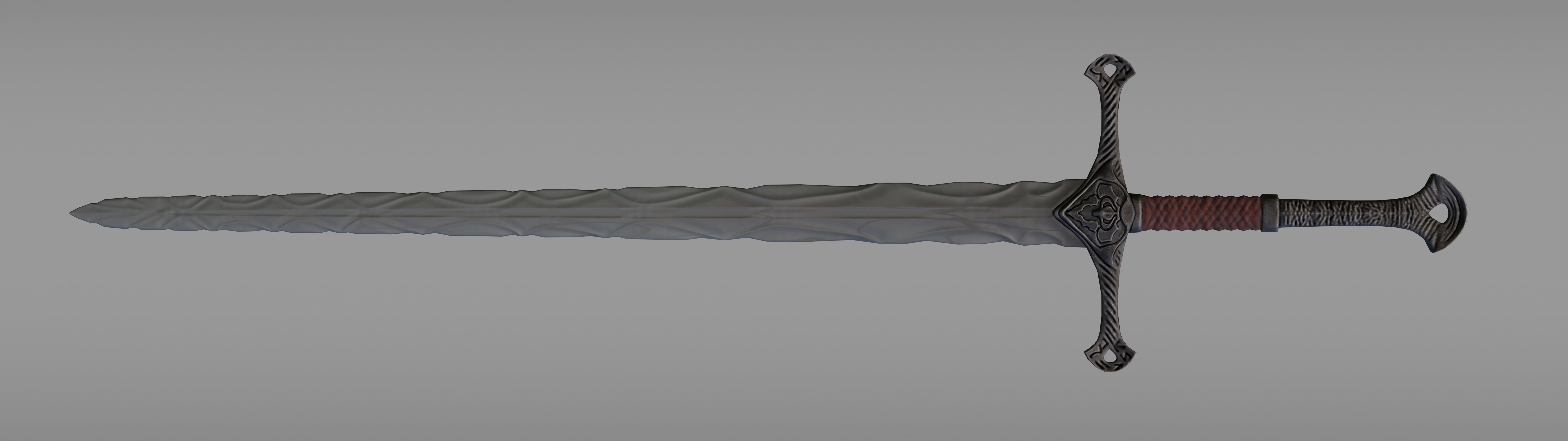 Stylized Swords Weapon PBR low-poly game ready free VR / AR / low-poly ...