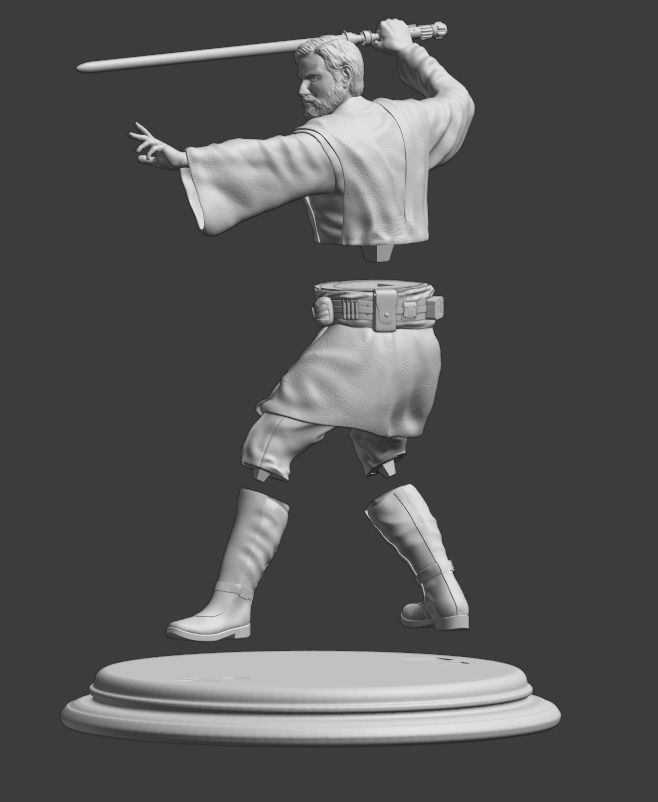 Obi Wan Kenobi 3D model 3D printable | CGTrader
