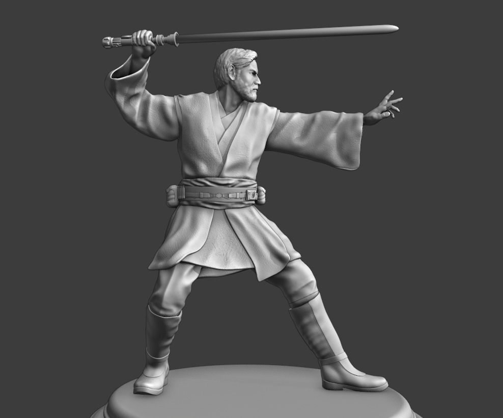 Obi Wan Kenobi 3D model 3D printable | CGTrader