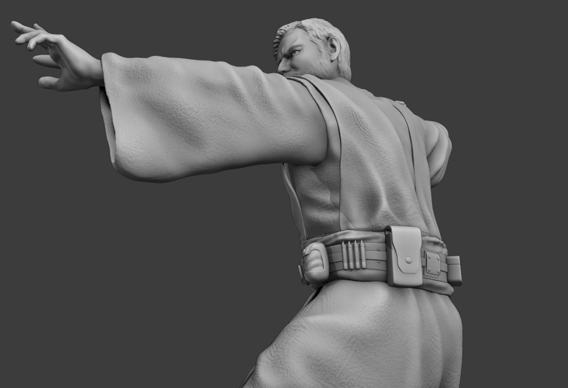 Obi Wan Kenobi 3D model 3D printable | CGTrader