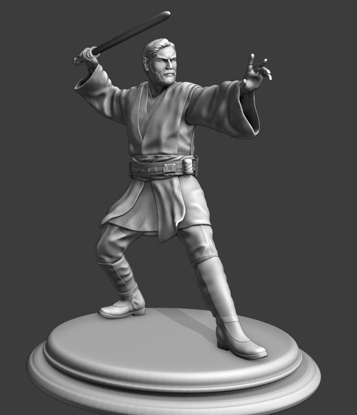 Obi Wan Kenobi 3D model 3D printable | CGTrader