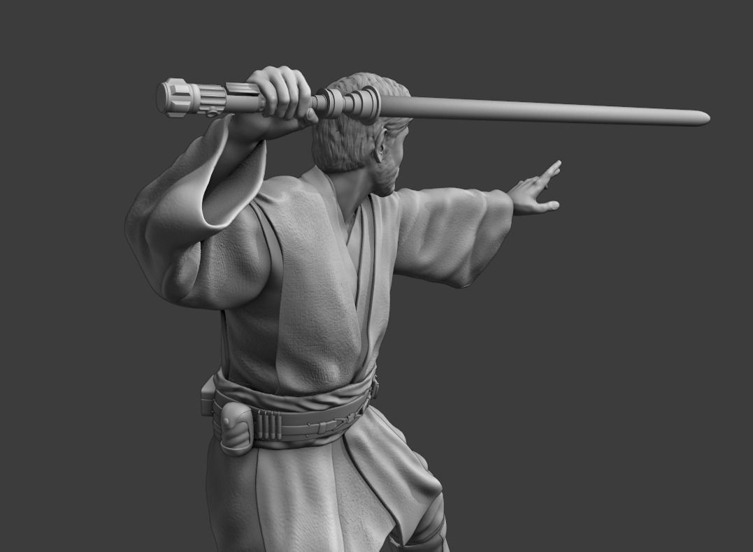 Obi Wan Kenobi 3D model 3D printable | CGTrader