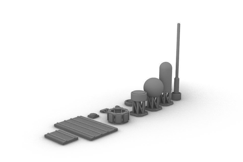 Antennas and Arrays Kitbash Pack 3D model 3D printable | CGTrader