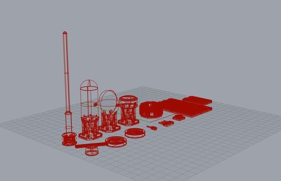 Antennas and Arrays Kitbash Pack 3D model 3D printable | CGTrader