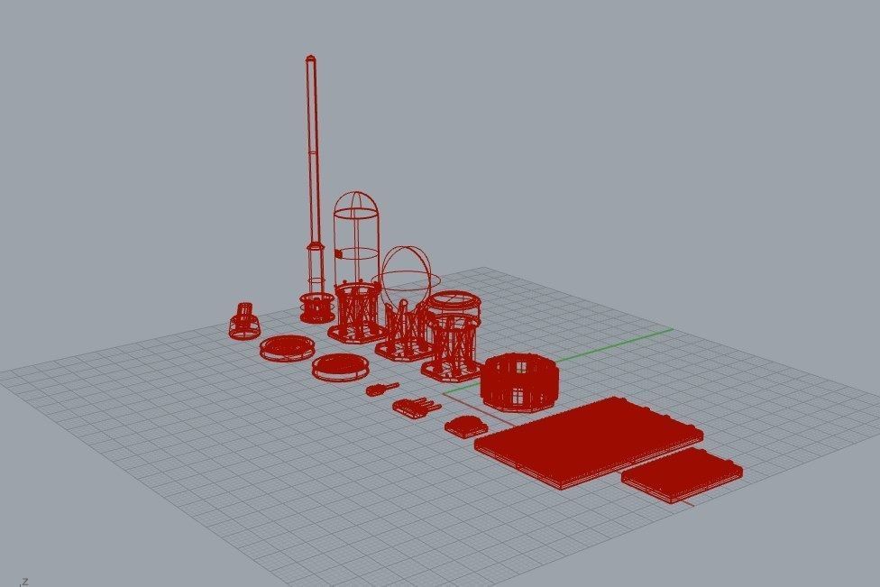 Antennas and Arrays Kitbash Pack 3D model 3D printable | CGTrader