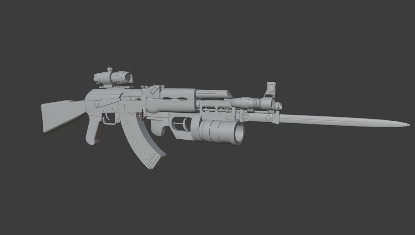 AK-47 Assault Rifle 3D model 3D model | CGTrader