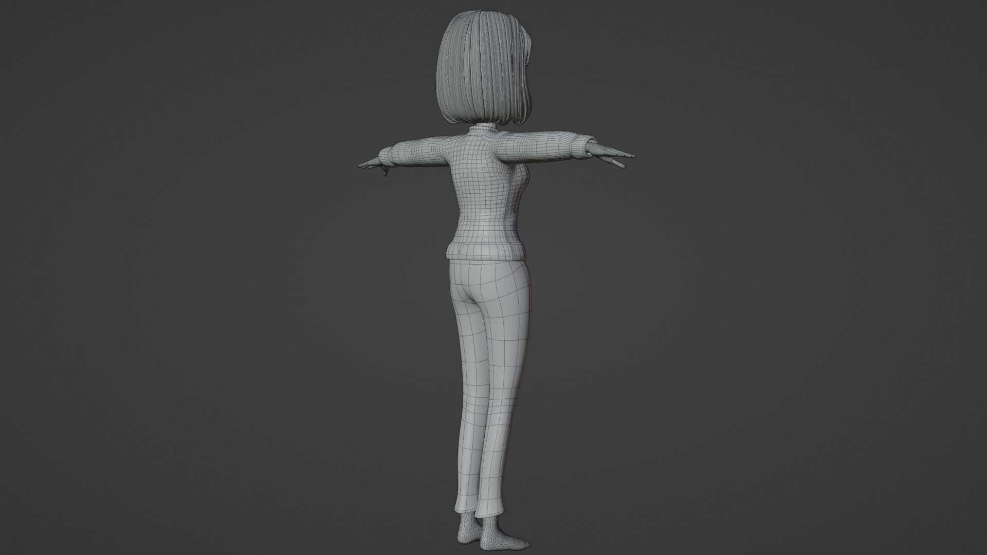 3d Model Cartoon Girl Vr Ar Low Poly Rigged Cgtrader