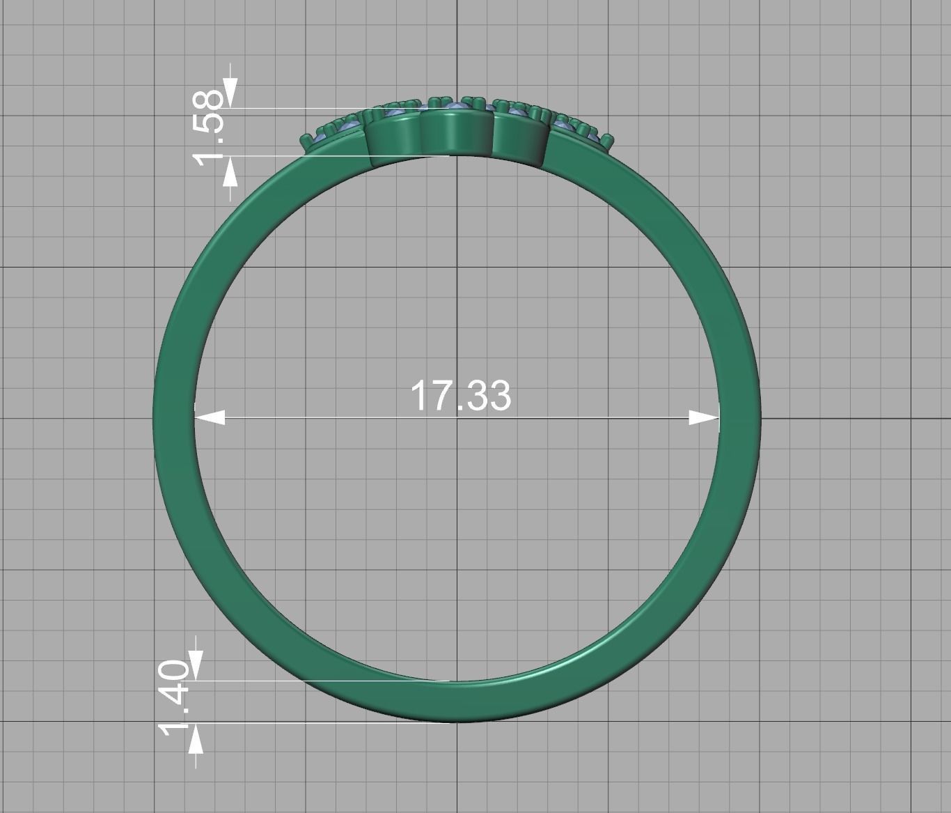 Hamsa Ring Lucky Ring Protection Ring 3dmodel 3D model 3D printable ...