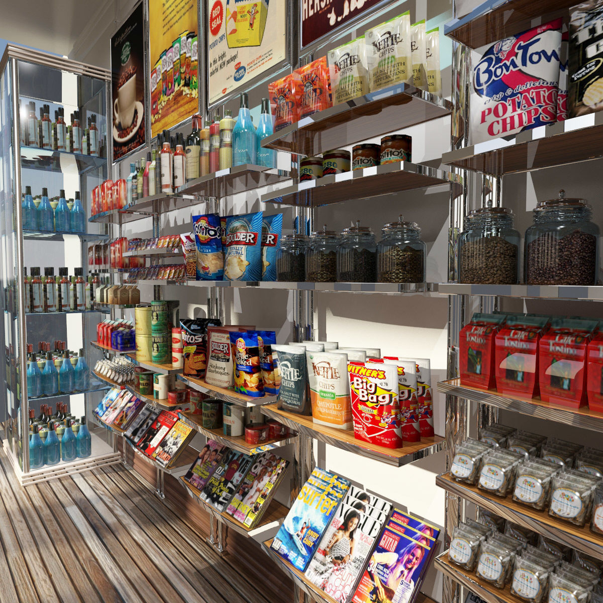Grocery - Convenient Store Scene 3D model | CGTrader