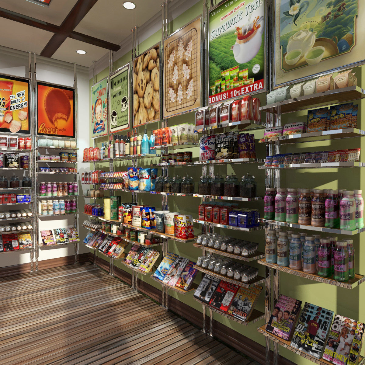 Grocery - Convenient Store Scene 3D model | CGTrader