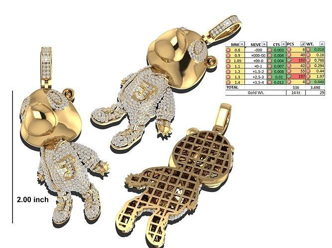 TADDY PENDENT 3D model | CGTrader