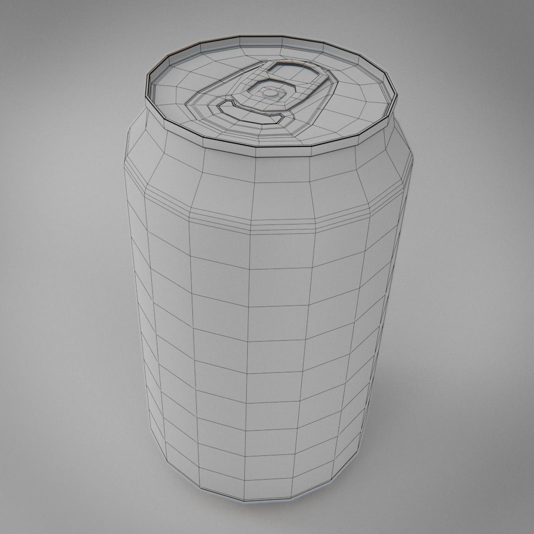 Standard can 330ml with water drops 3D model 3D model | CGTrader