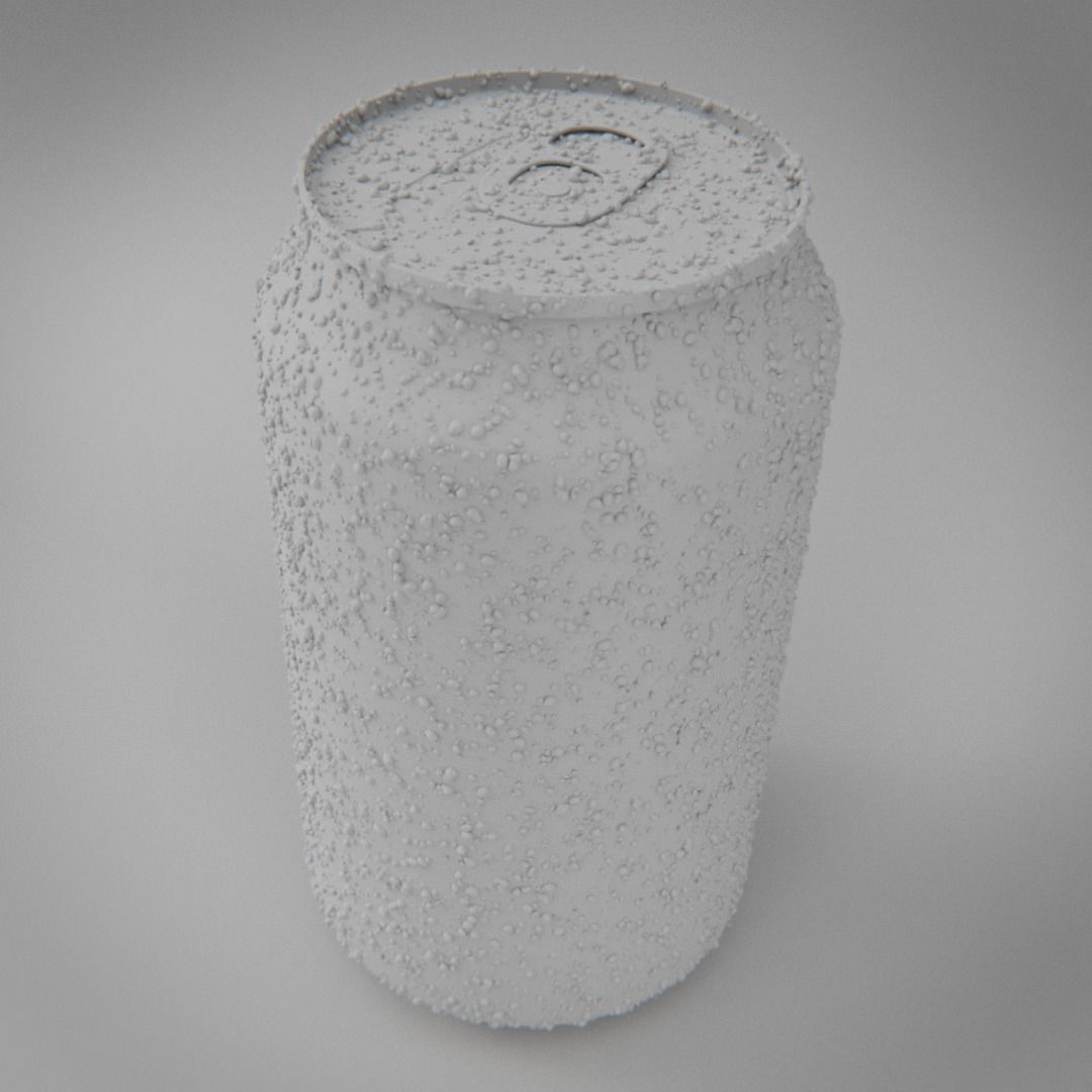 Standard can 330ml with water drops 3D model 3D model | CGTrader