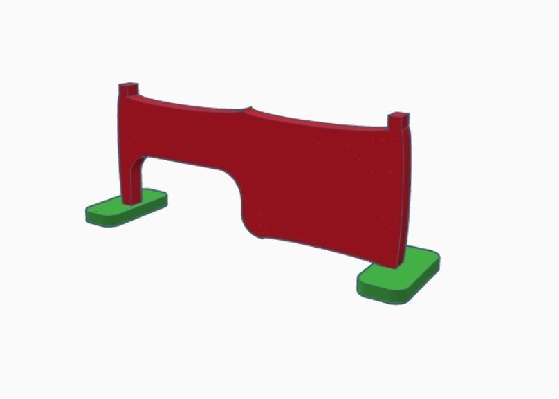 Subbuteo goal training wall 2 3D model | CGTrader