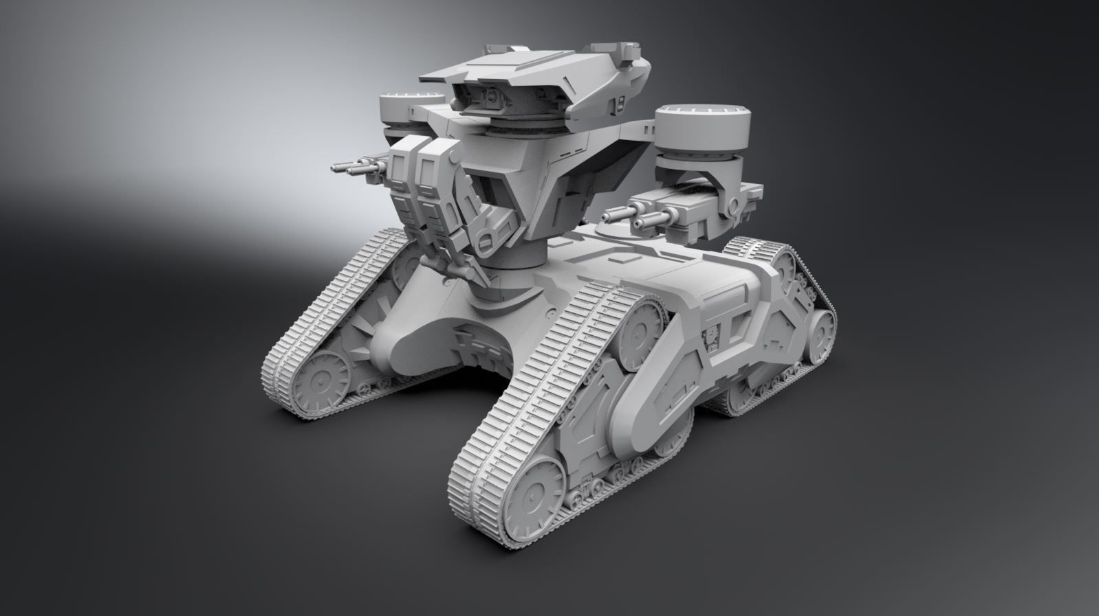 Terminator Hk Tank Scale Model 3d Model 3d Printable Cgtrader