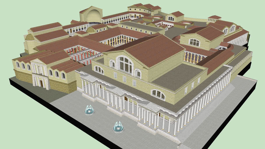 roman palace free 3D model | CGTrader