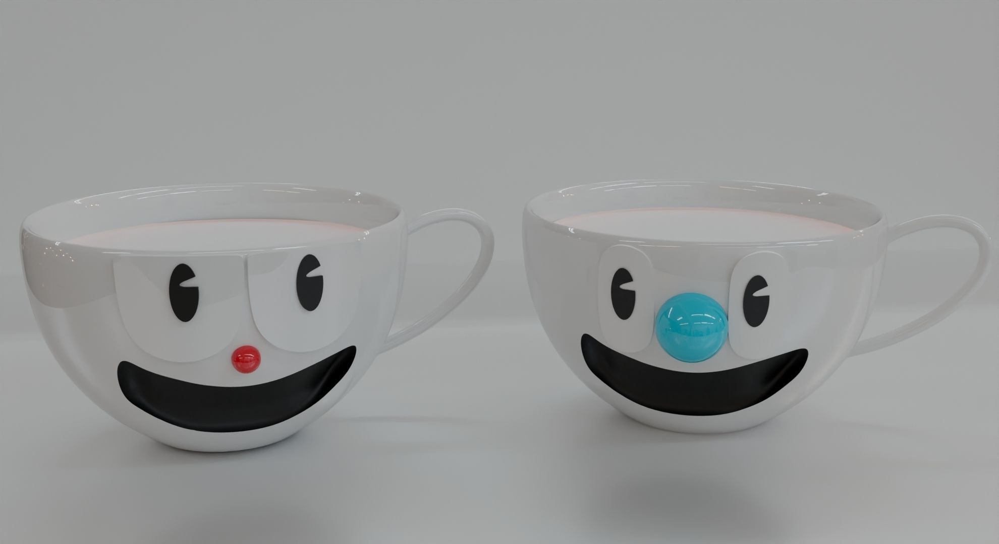 Cuphead brothers cup 3D model | CGTrader