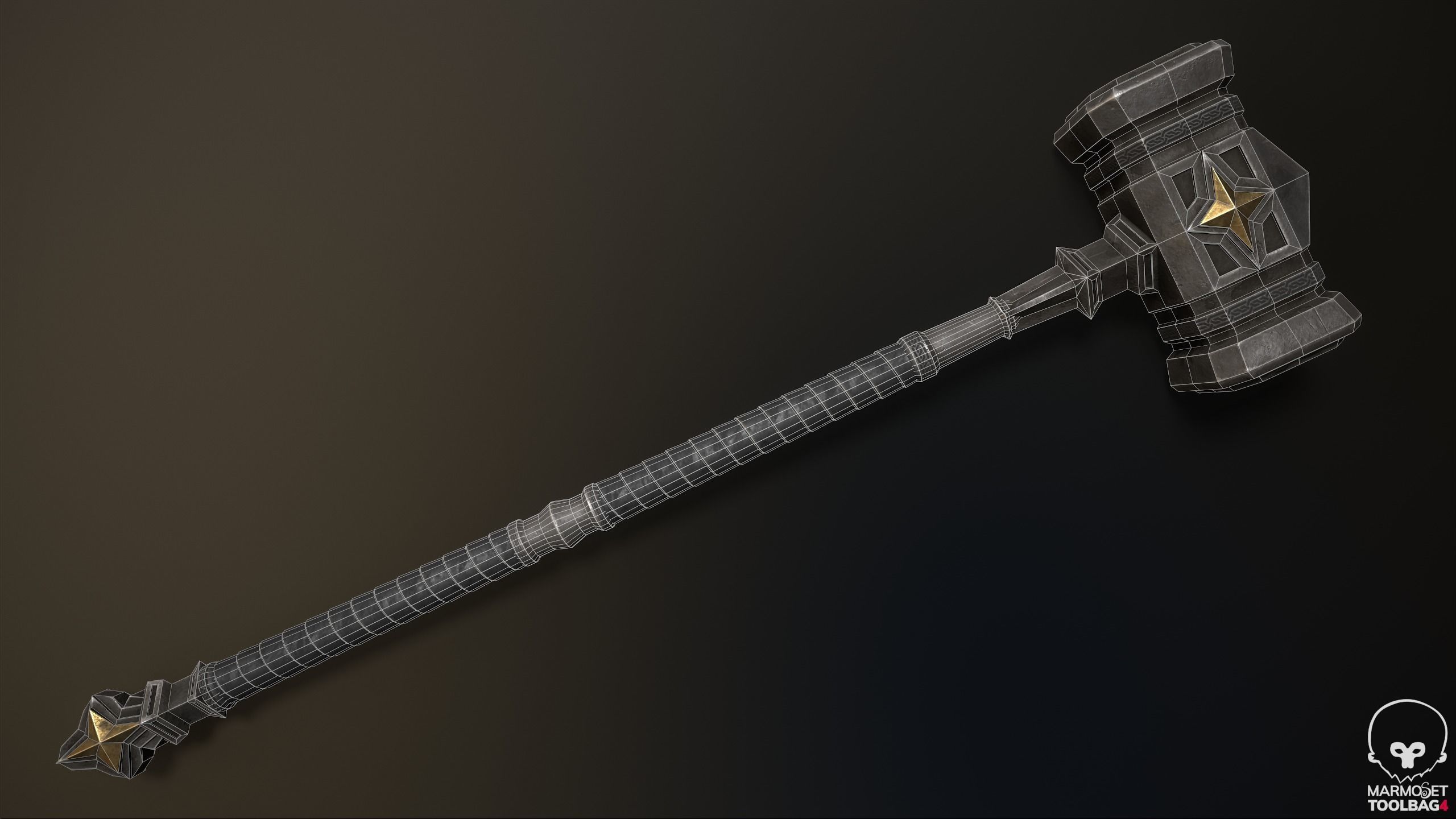 3D model Fantasy hammer VR / AR / low-poly | CGTrader