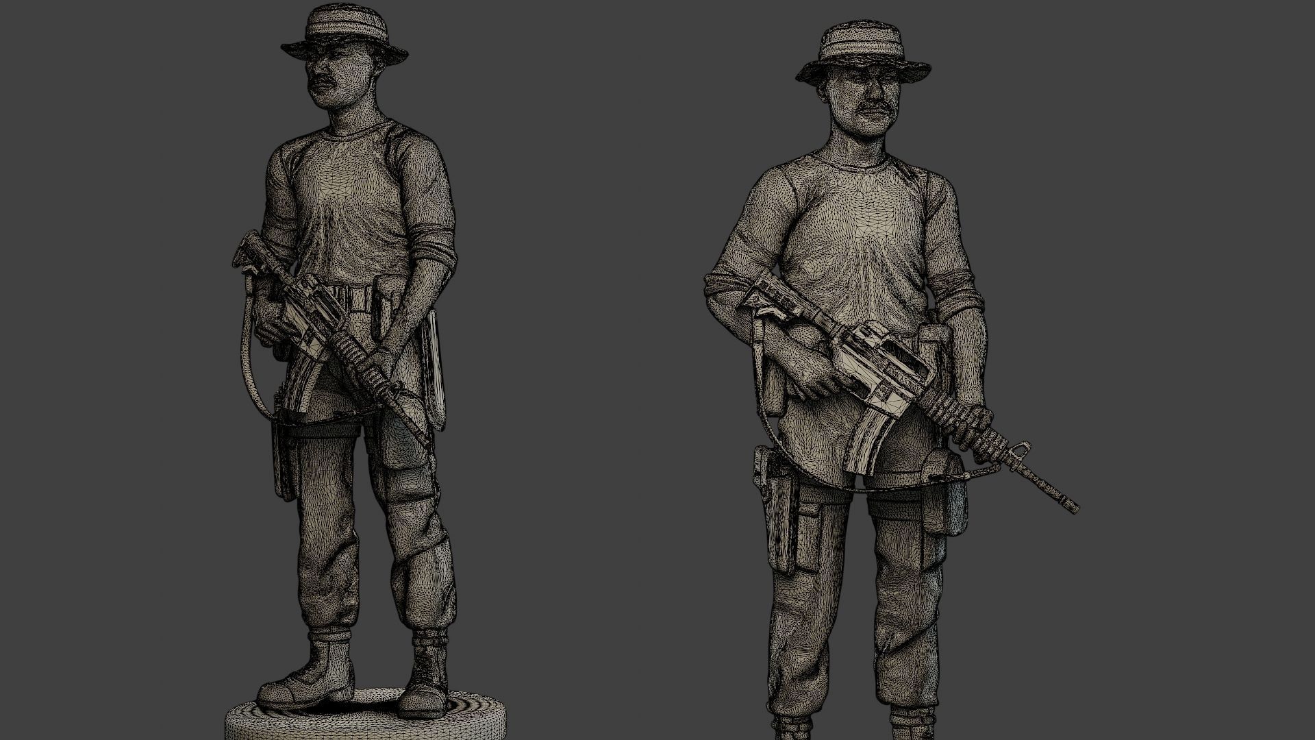 Modern Jungle Soldiers MJS1 Pack 4 3D Model Collection | CGTrader