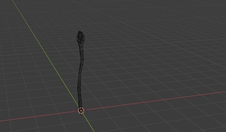 3D model Stylized Wizard Wooden Staff Of Light VR / AR / low-poly ...