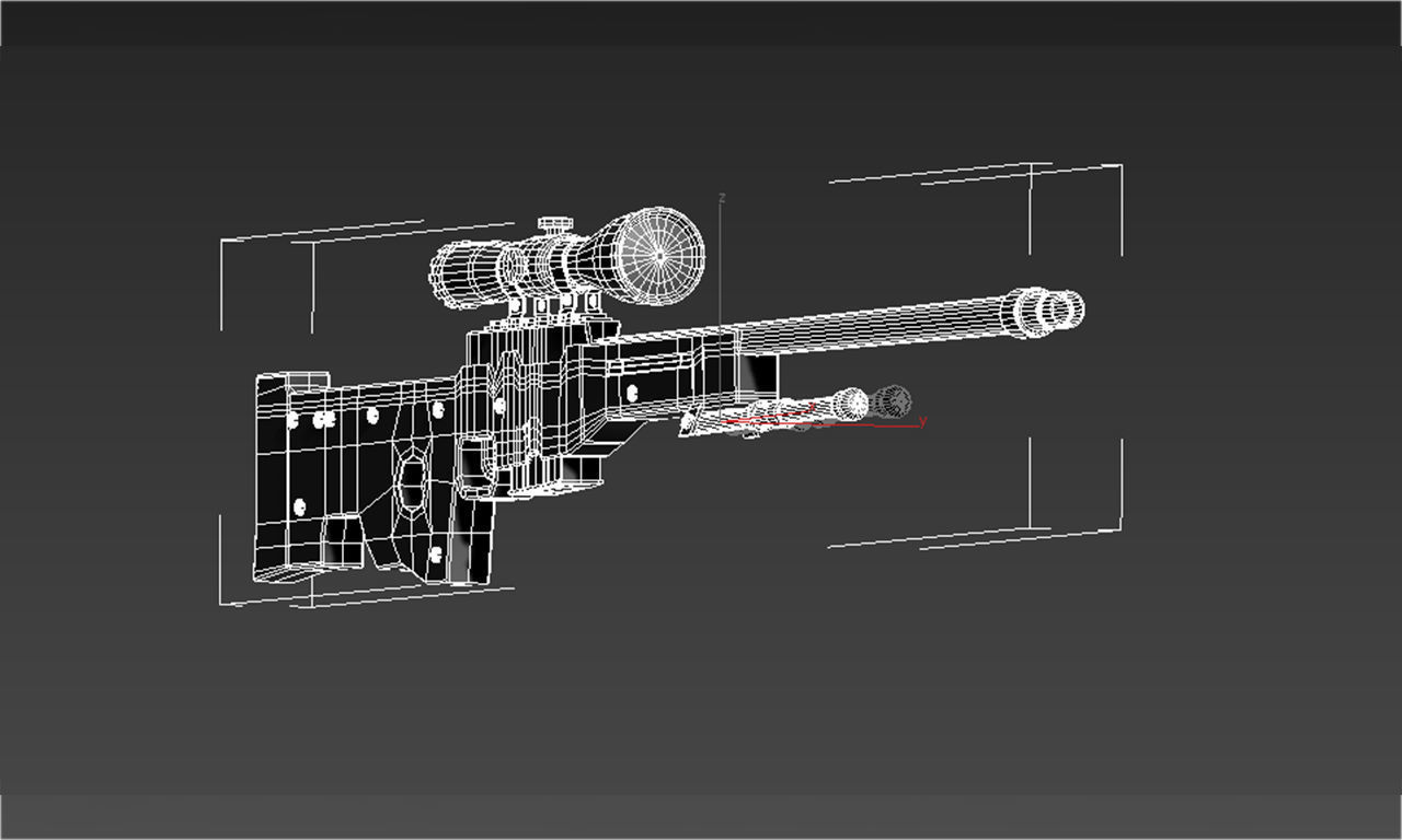 3D model AWP Sniper Rifle Low Poly 3d Model VR / AR / low-poly | CGTrader