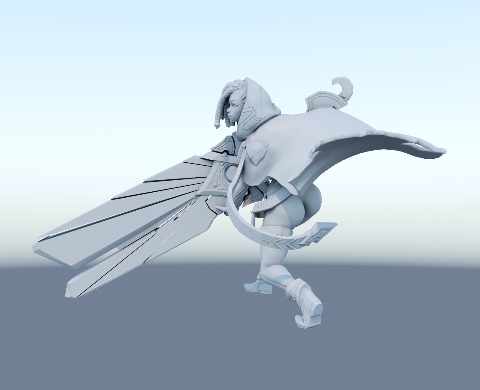 Senna League of Legends 3D print model free 3D model 3D printable ...