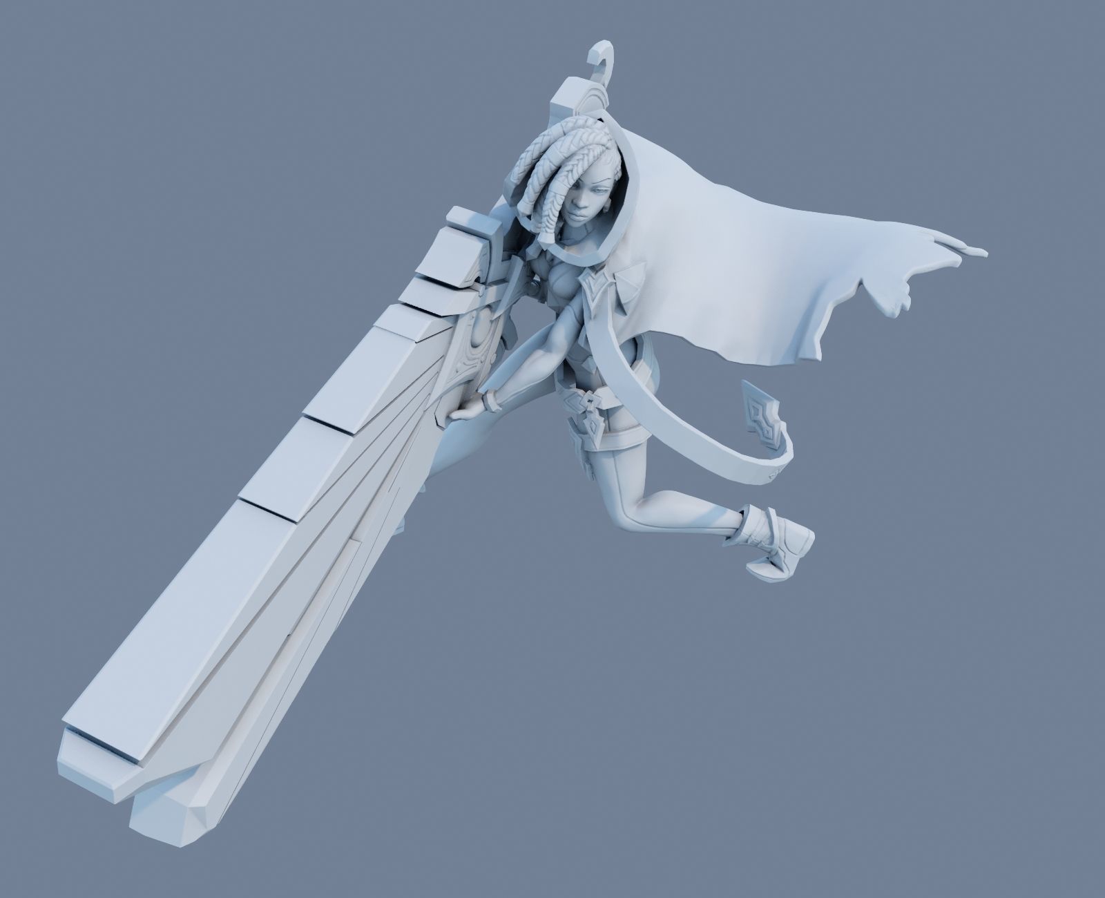Senna League of Legends 3D print model free 3D model 3D printable ...