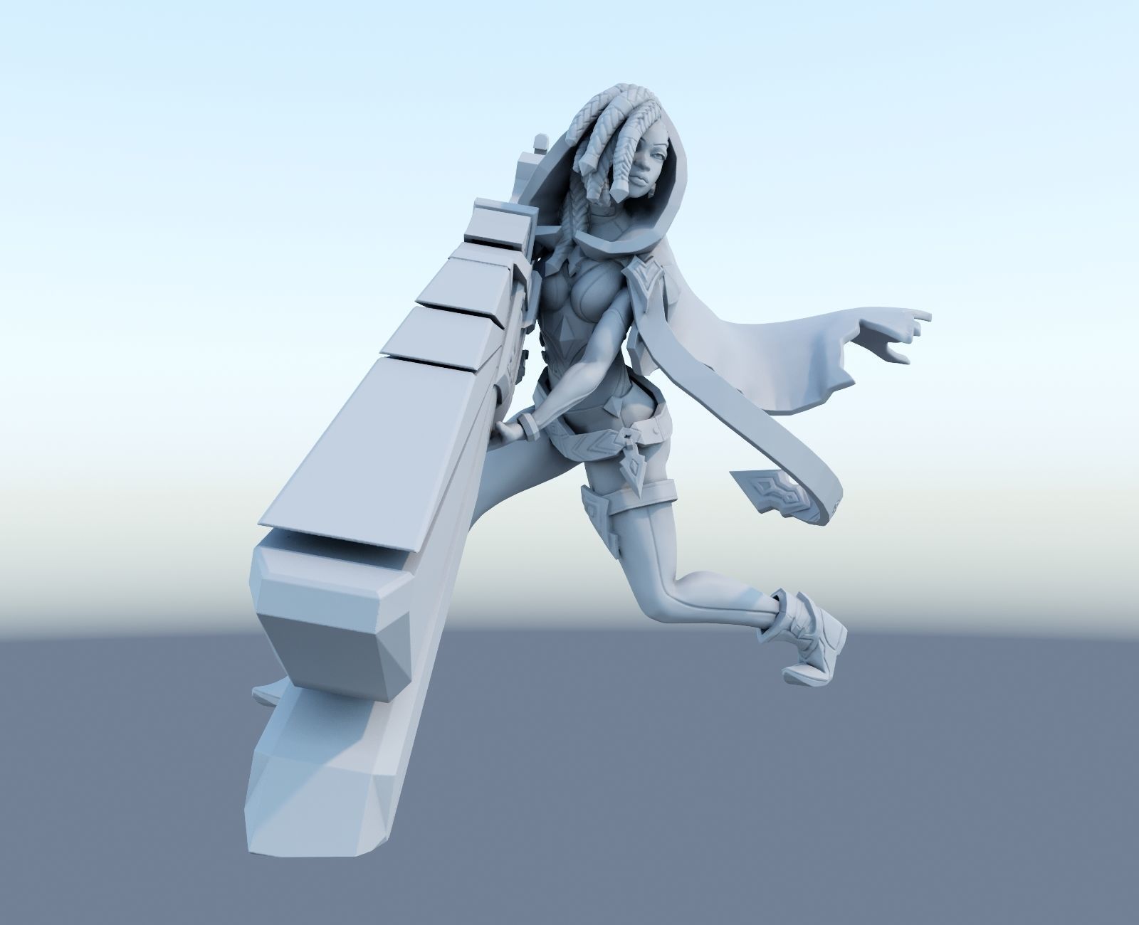 Senna League of Legends 3D print model free 3D model 3D printable ...