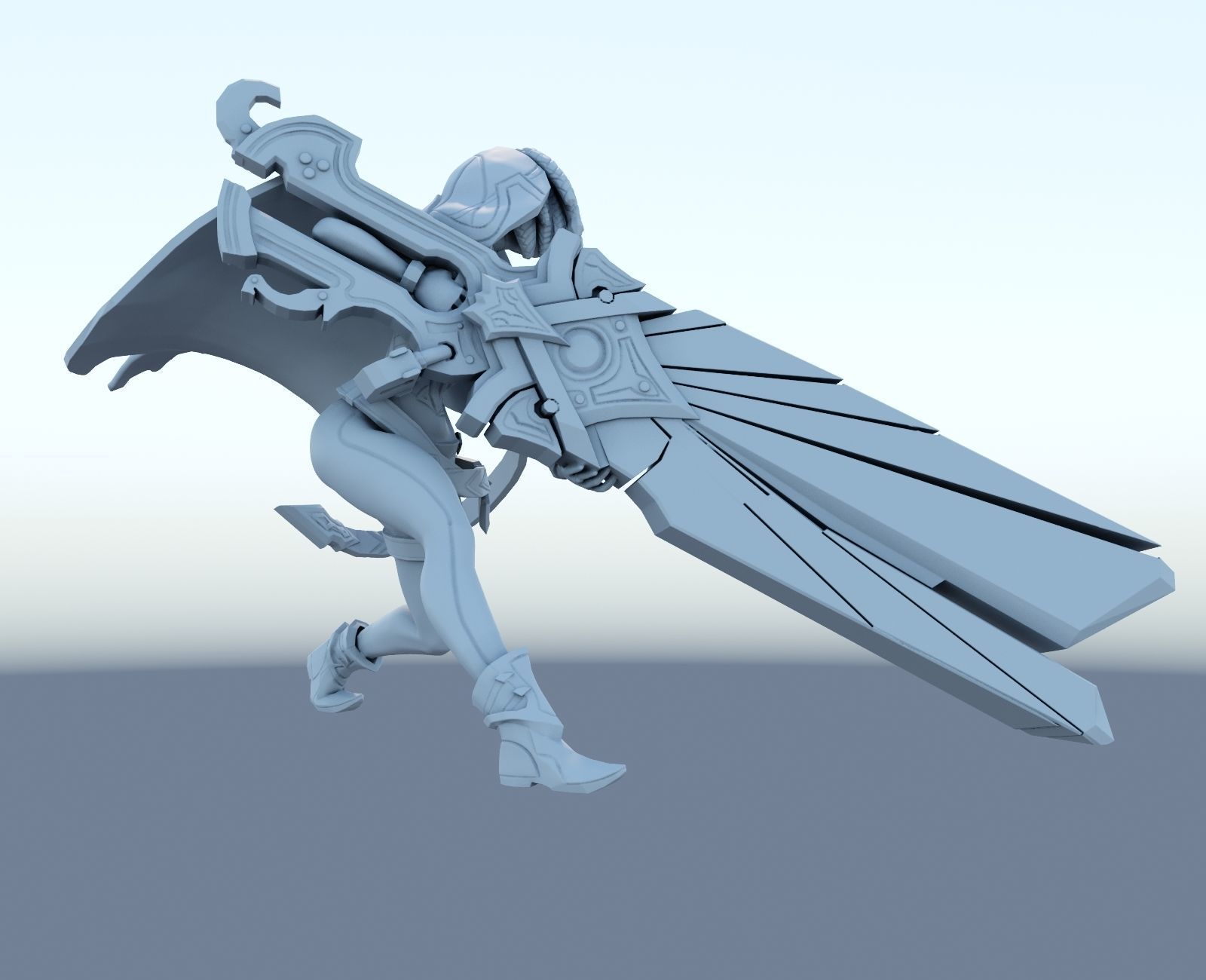 Senna League of Legends 3D print model free 3D model 3D printable ...