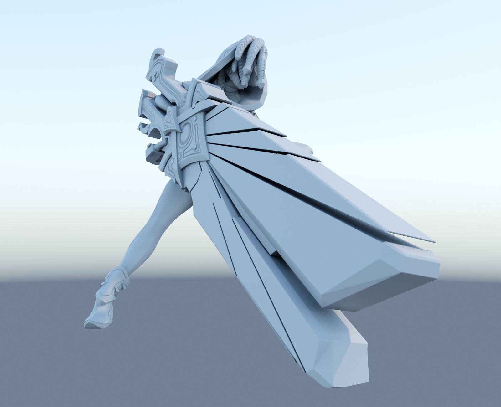 Senna League of Legends 3D print model free 3D model 3D printable ...