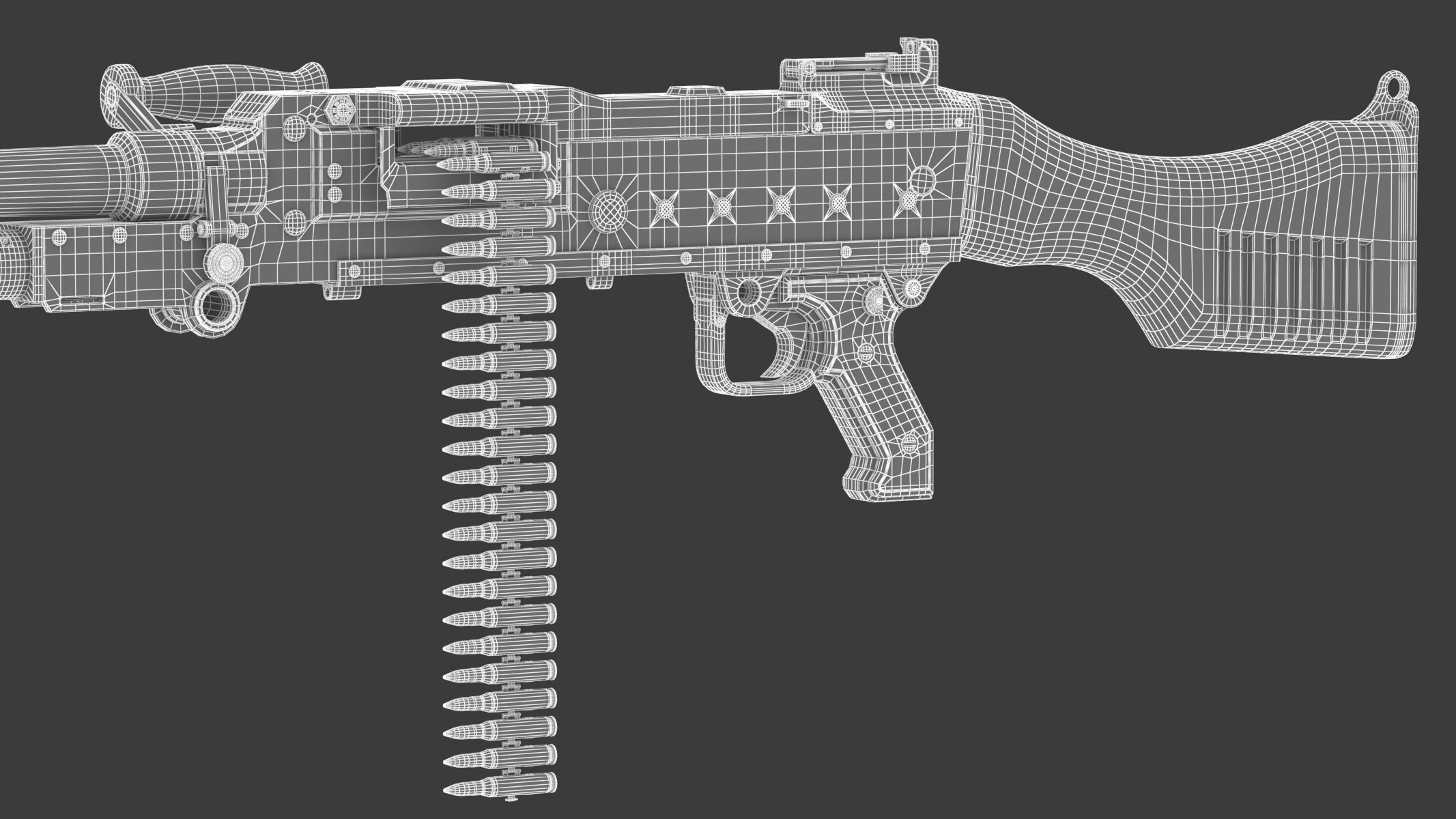 FN MAG Machine Gun 3D model | CGTrader