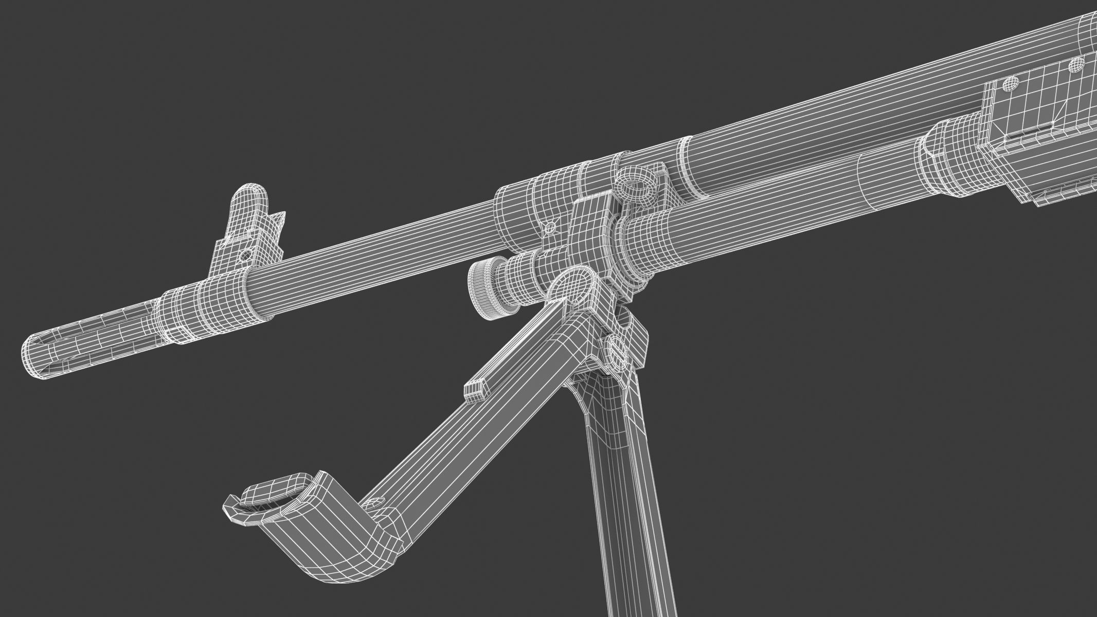 FN MAG Machine Gun 3D model | CGTrader