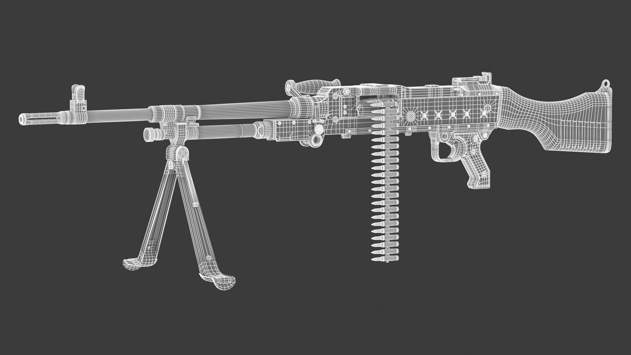 FN MAG Machine Gun 3D model | CGTrader