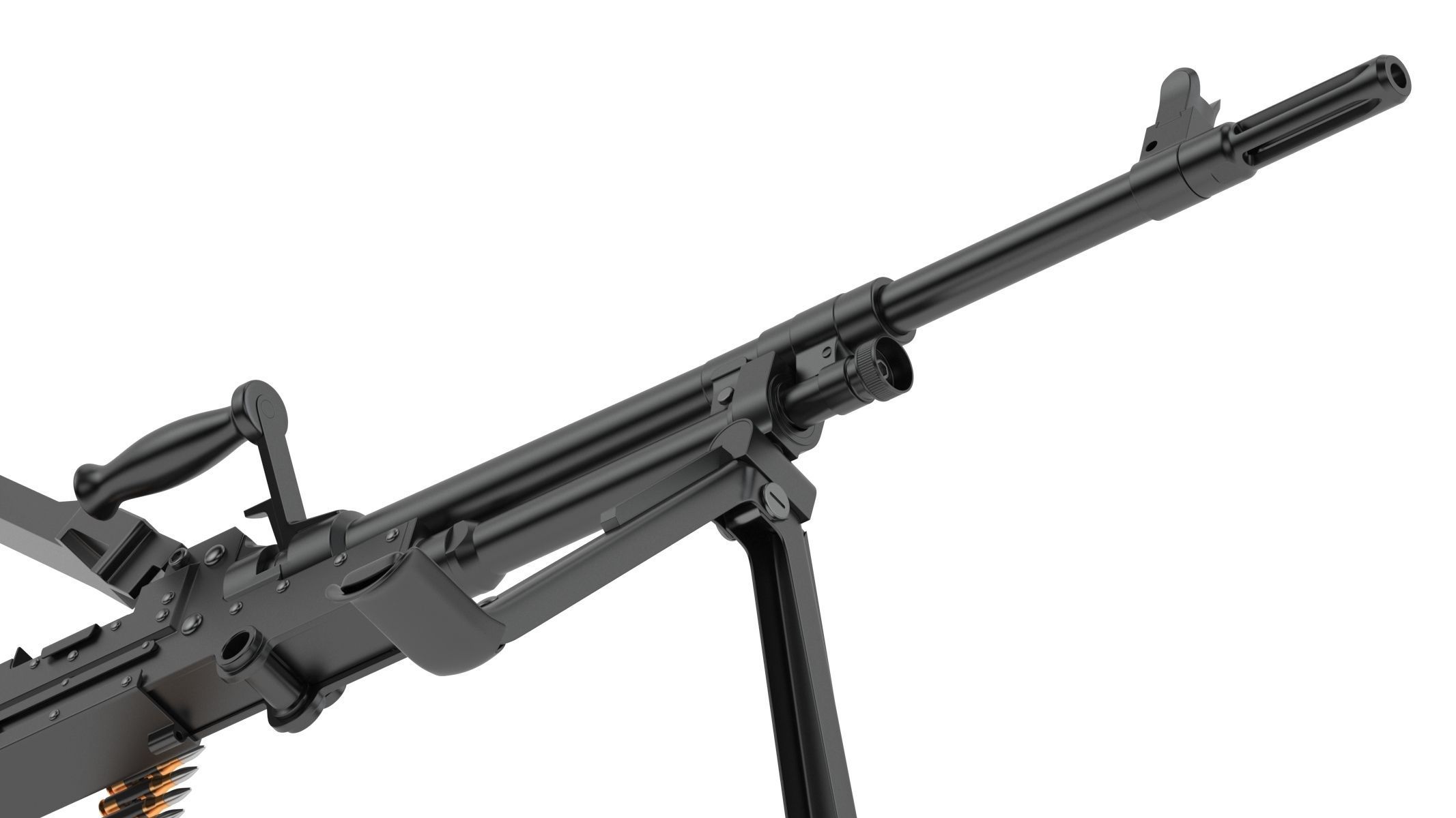 FN MAG Machine Gun 3D model | CGTrader