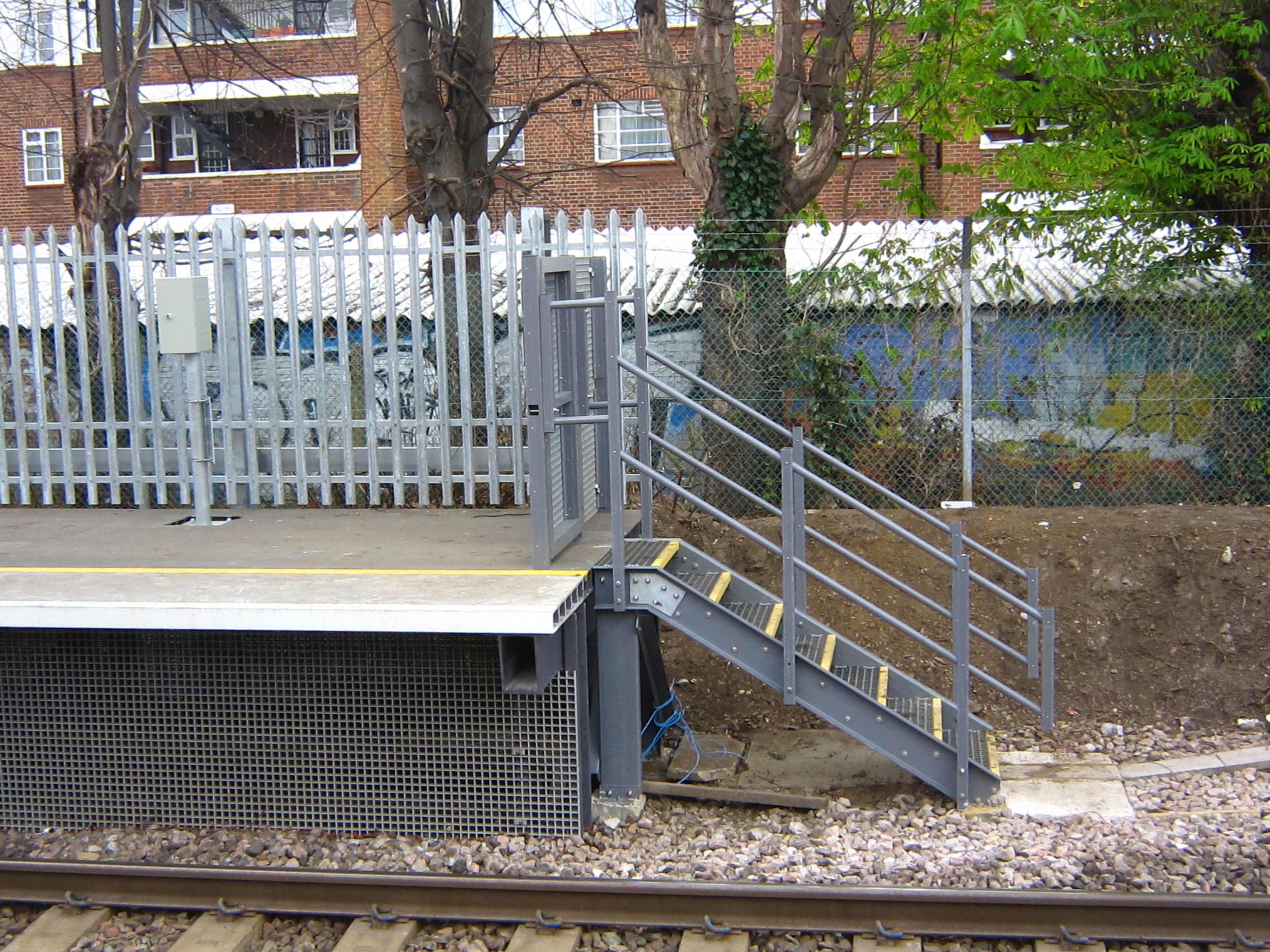 Model Railway Platform Access Steps and Access Gate 3D model 3D ...