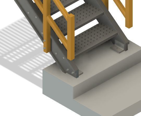 Model Railway Platform Access Steps and Access Gate 3D model 3D ...