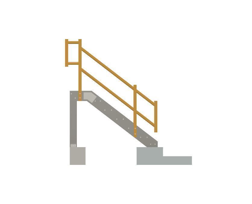 Model Railway Platform Access Steps and Access Gate 3D model 3D ...