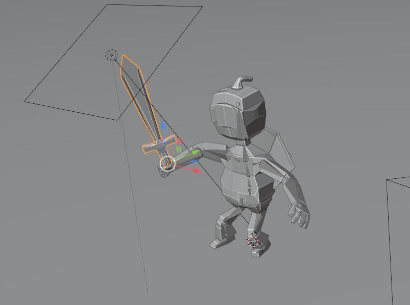 3D model Low-Poly Knight Sword Shield VR / AR / low-poly | CGTrader