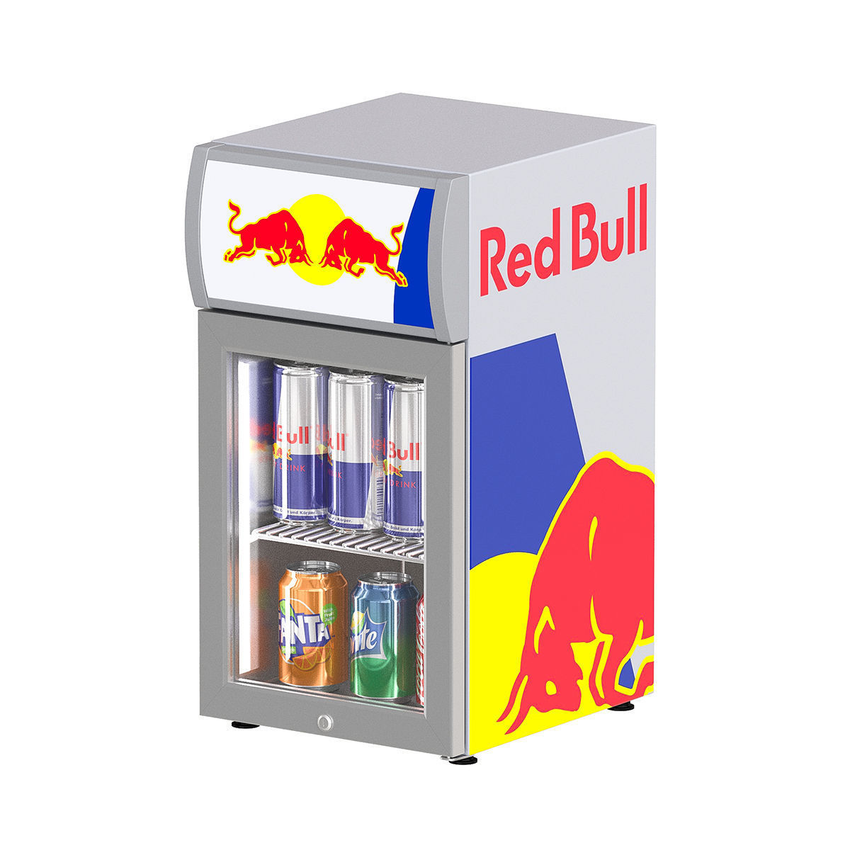 Mini refrigerator Red Bull 3D model | CGTrader