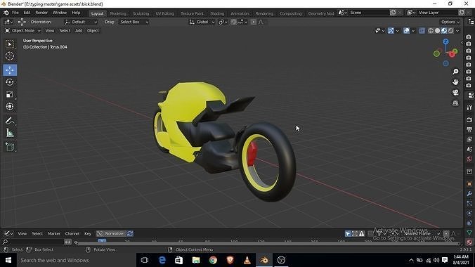 low polly bike free VR / AR / low-poly 3D model rigged | CGTrader