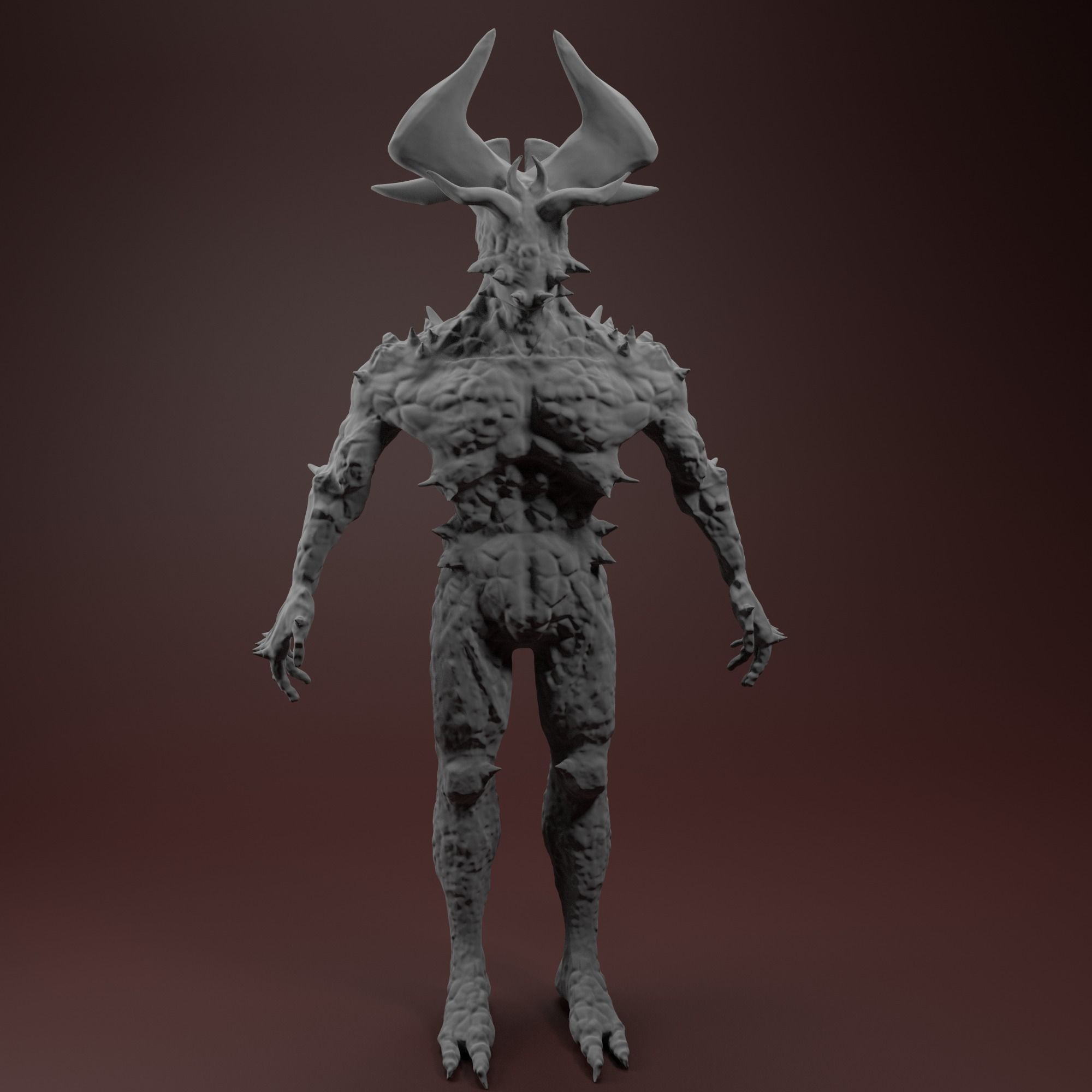 3D model The Faceless Demon low-poly rigged VR / AR / low-poly | CGTrader