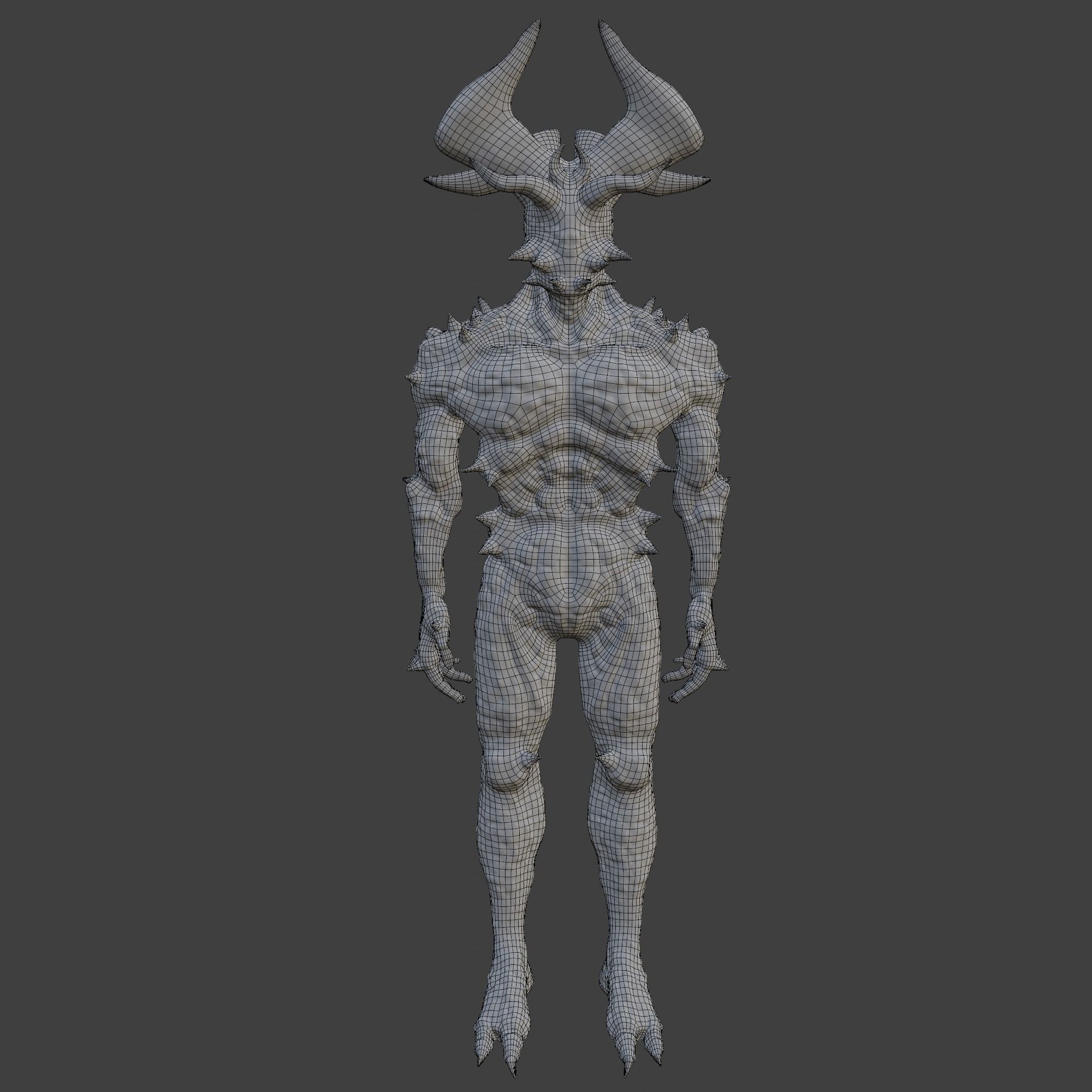 3D model The Faceless Demon low-poly rigged VR / AR / low-poly | CGTrader