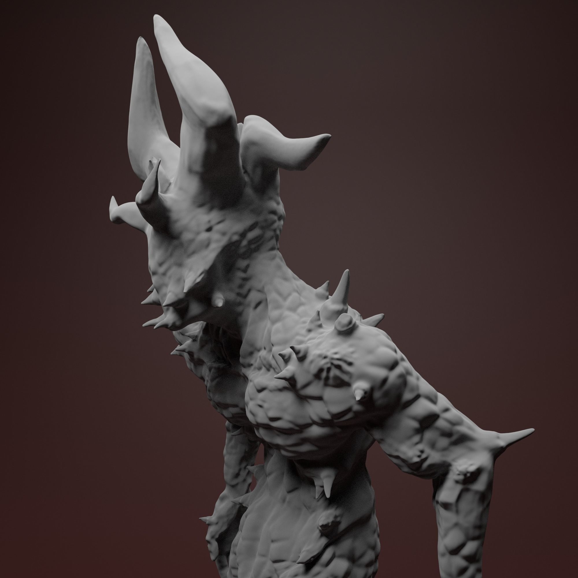 3D model The Faceless Demon low-poly rigged VR / AR / low-poly | CGTrader