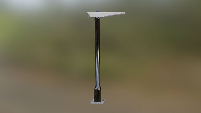 Low poly streetlight pole with light 3D model | CGTrader