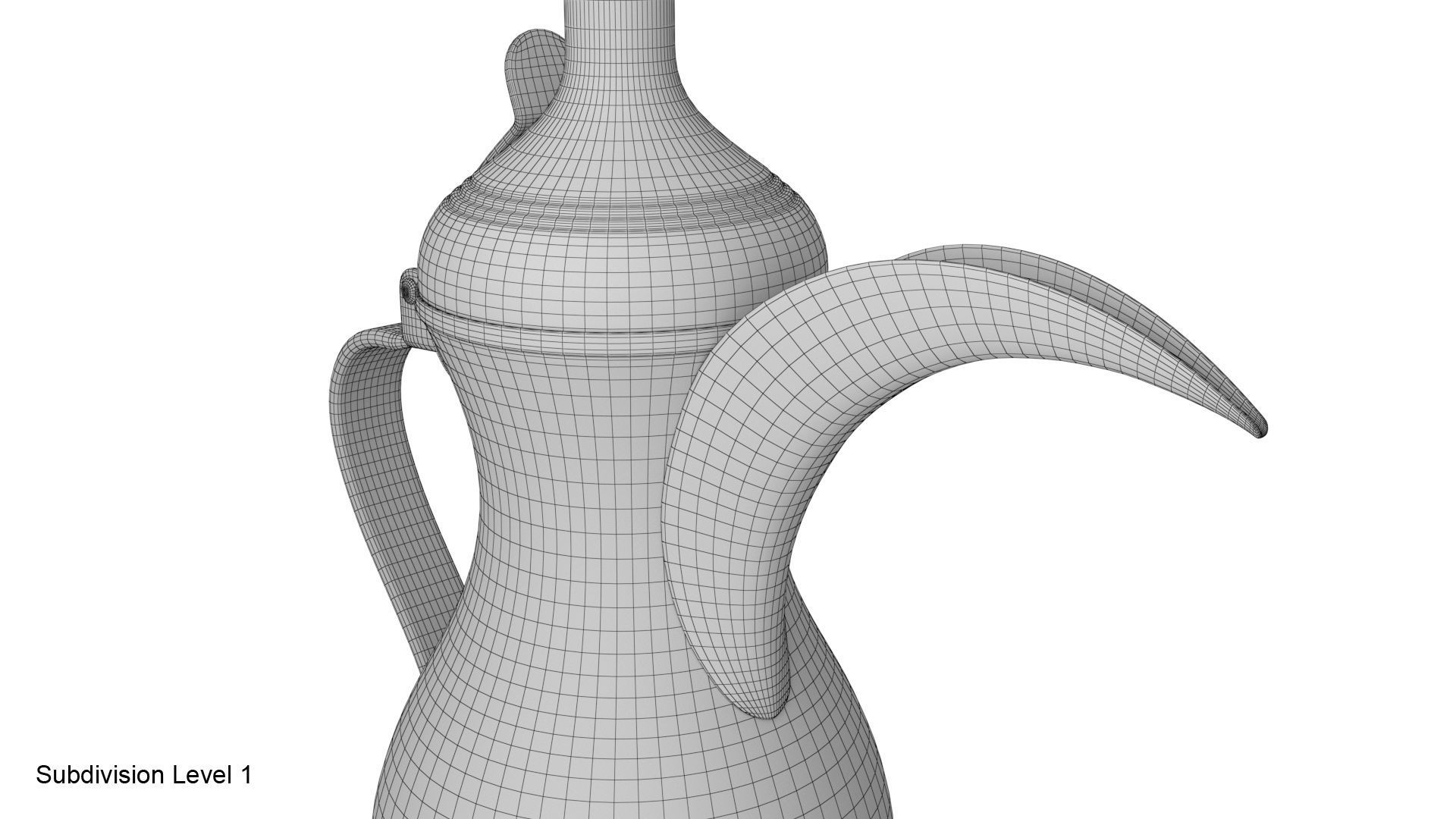 Arabic coffee pot Dallah 3D model | CGTrader