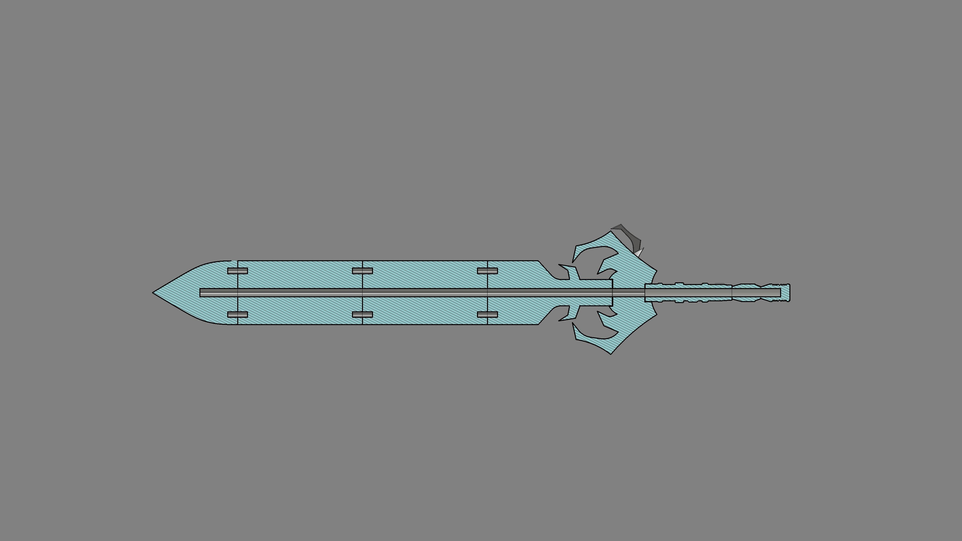 HE-MAN Power Sword 2002 - Life Size 3D model 3D printable | CGTrader