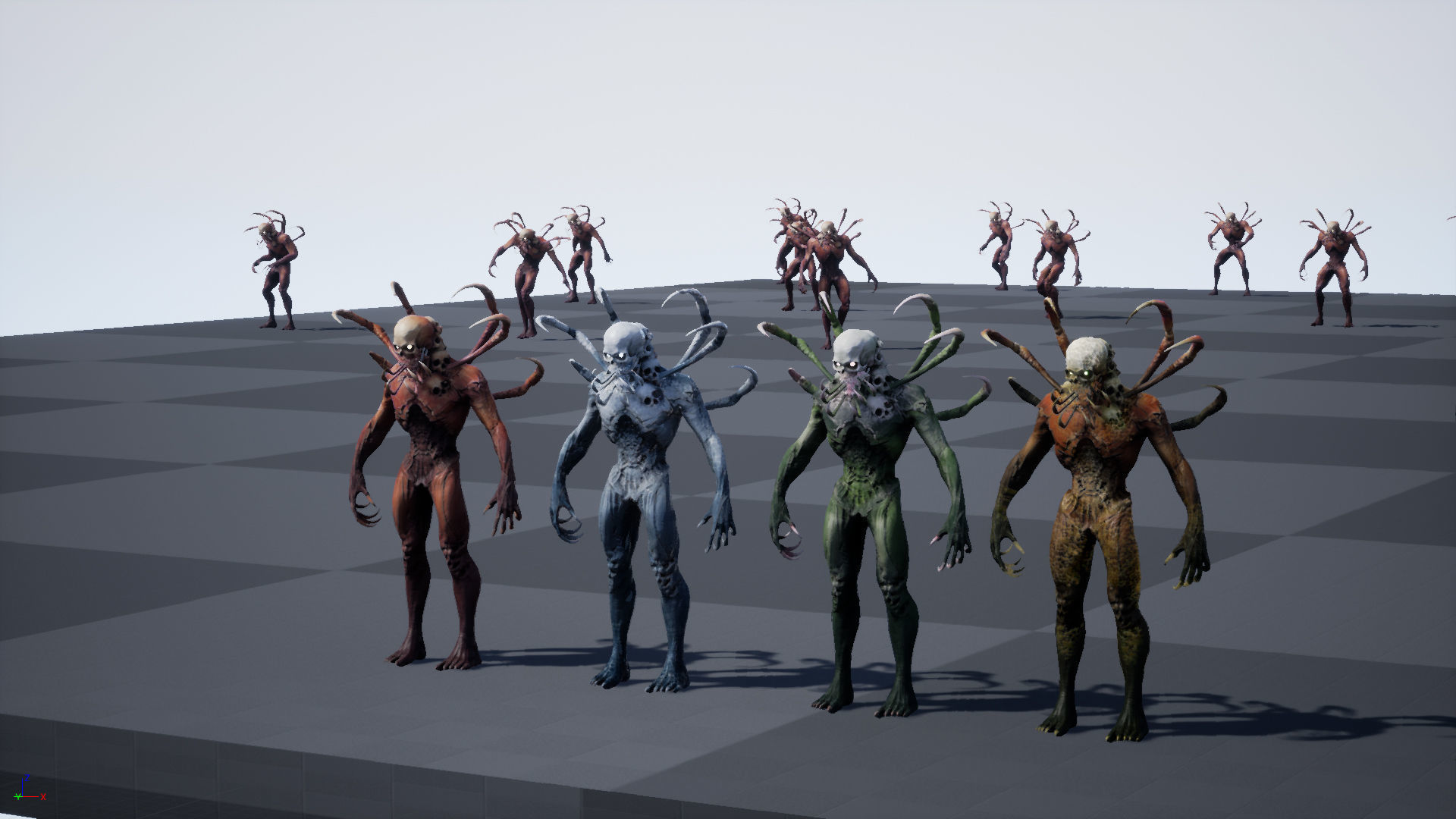 3D model MutantMonster10 symbiote creature VR / AR / low-poly rigged ...