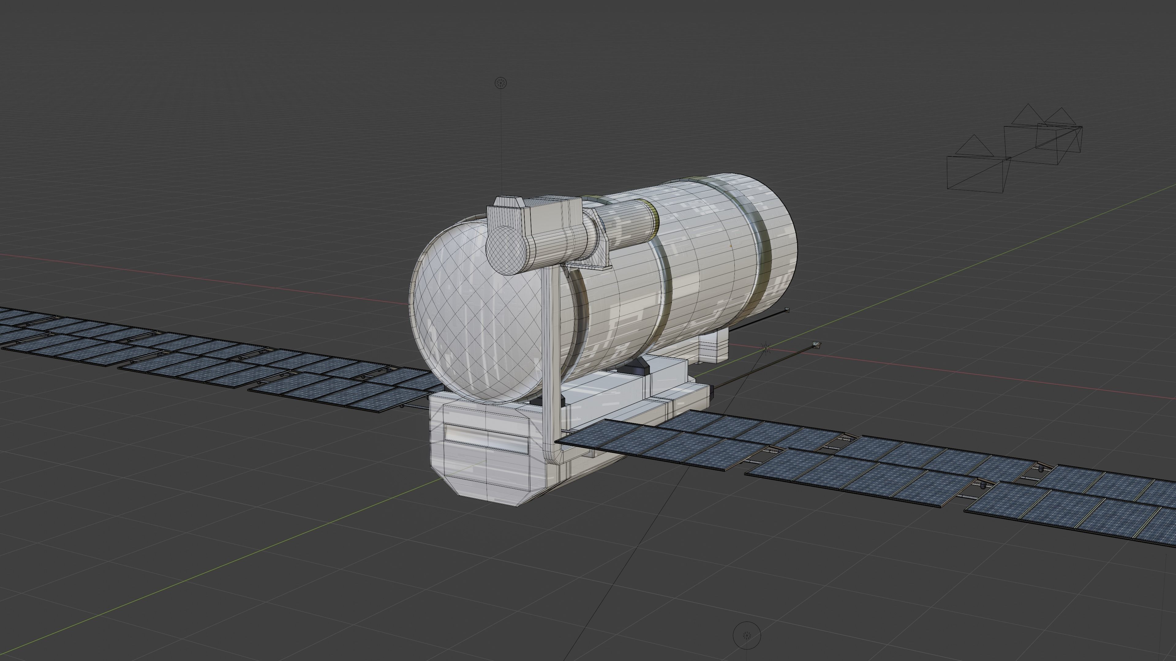 3D model Space laser satellite defence system VR / AR / low-poly | CGTrader