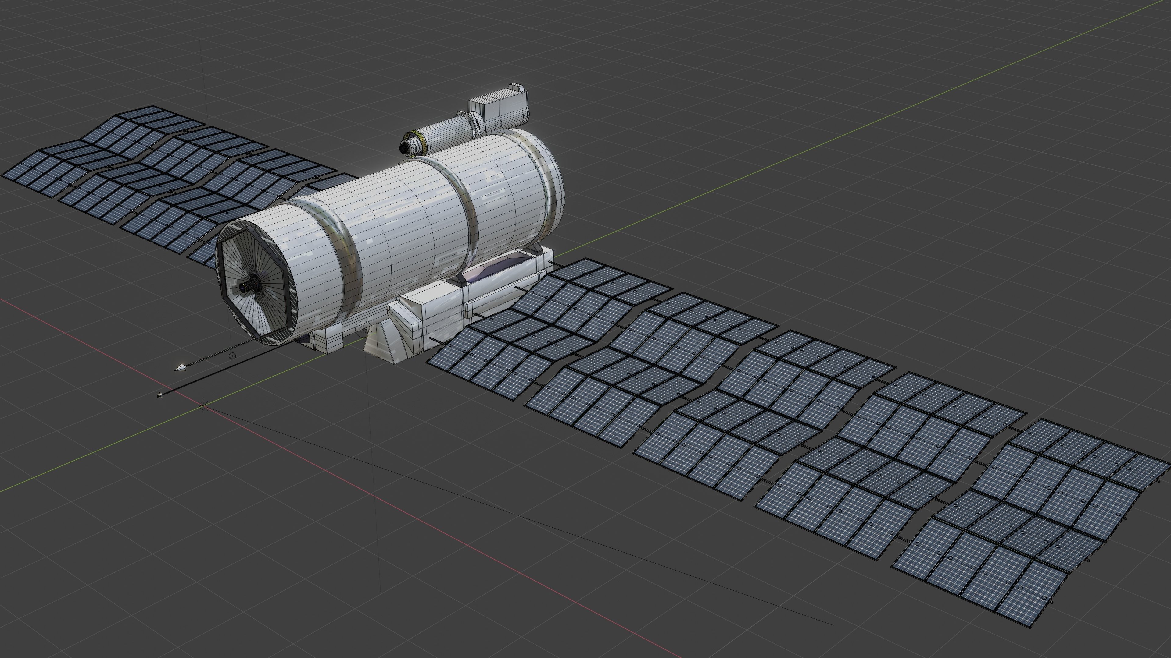 3D model Space laser satellite defence system VR / AR / low-poly | CGTrader