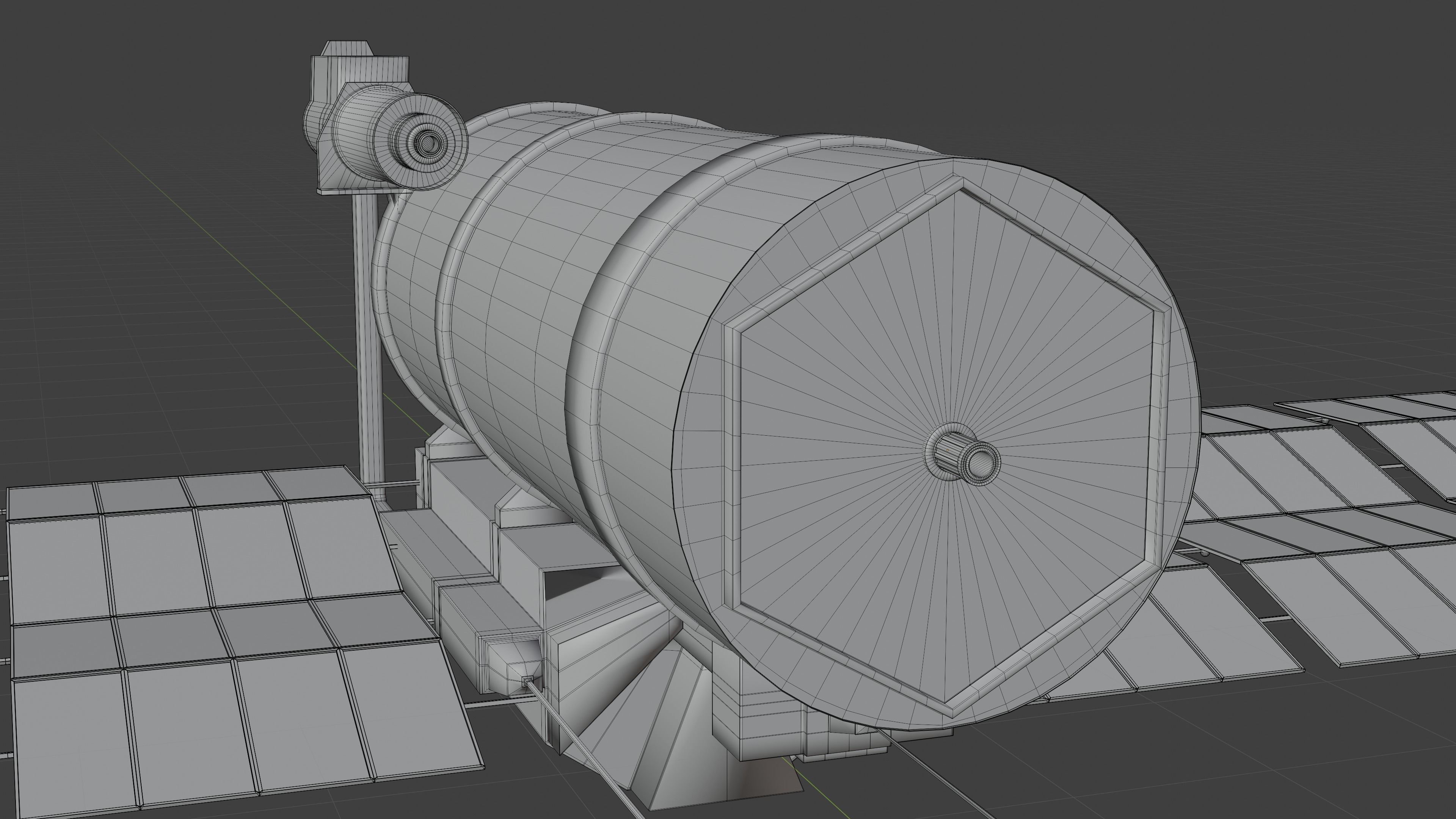 3D model Space laser satellite defence system VR / AR / low-poly | CGTrader